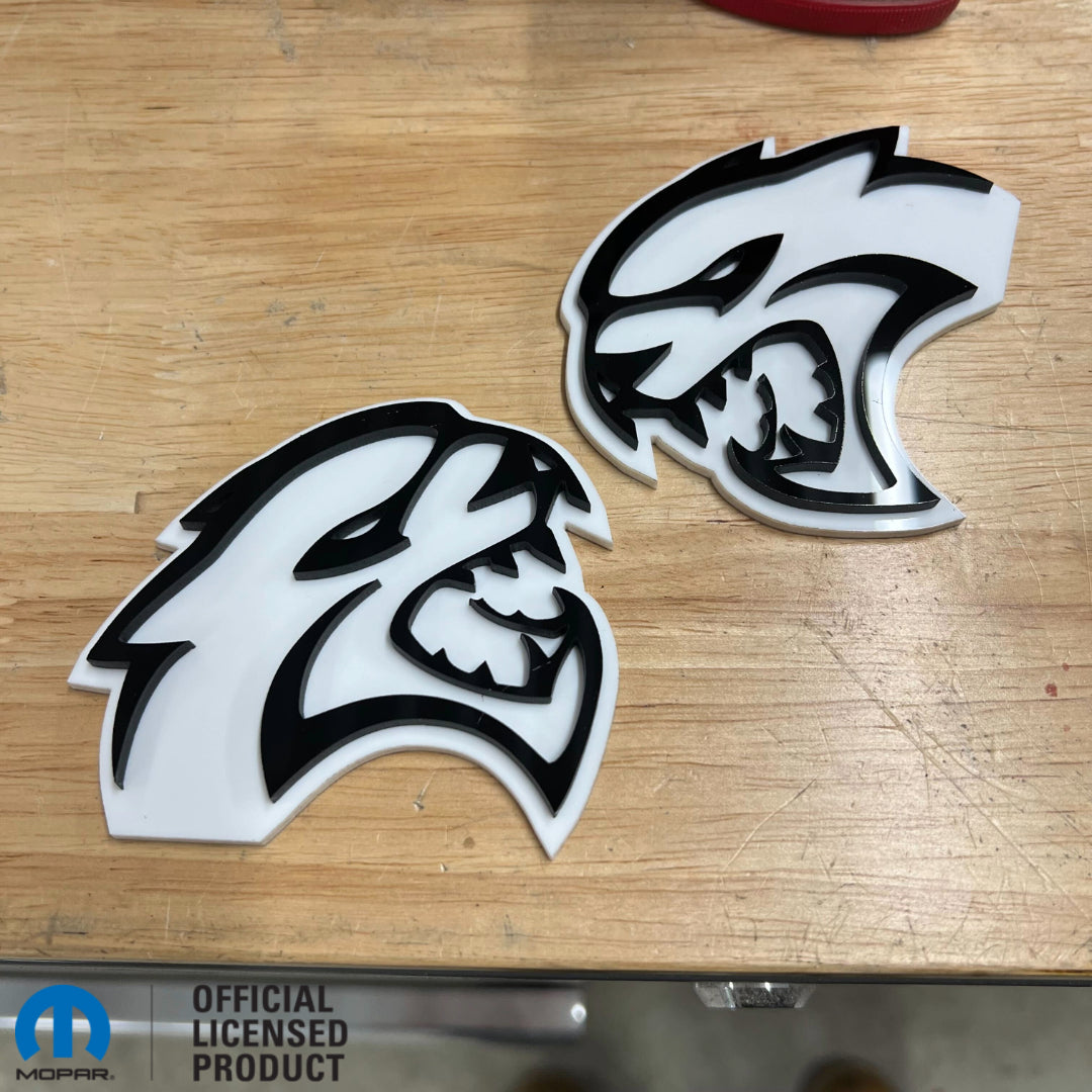 Paire de badges Hellcat® Fender - Produit sous licence officielle ...