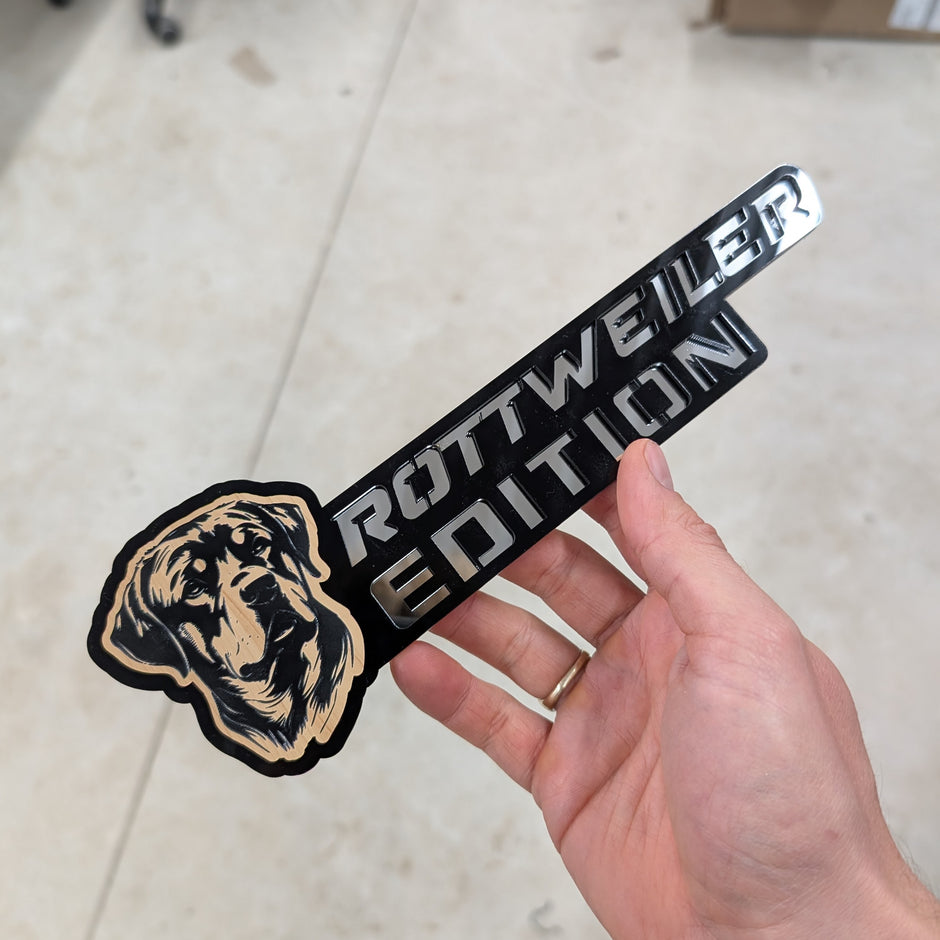 Dog Edition Car Badges – Atomic Car Concepts