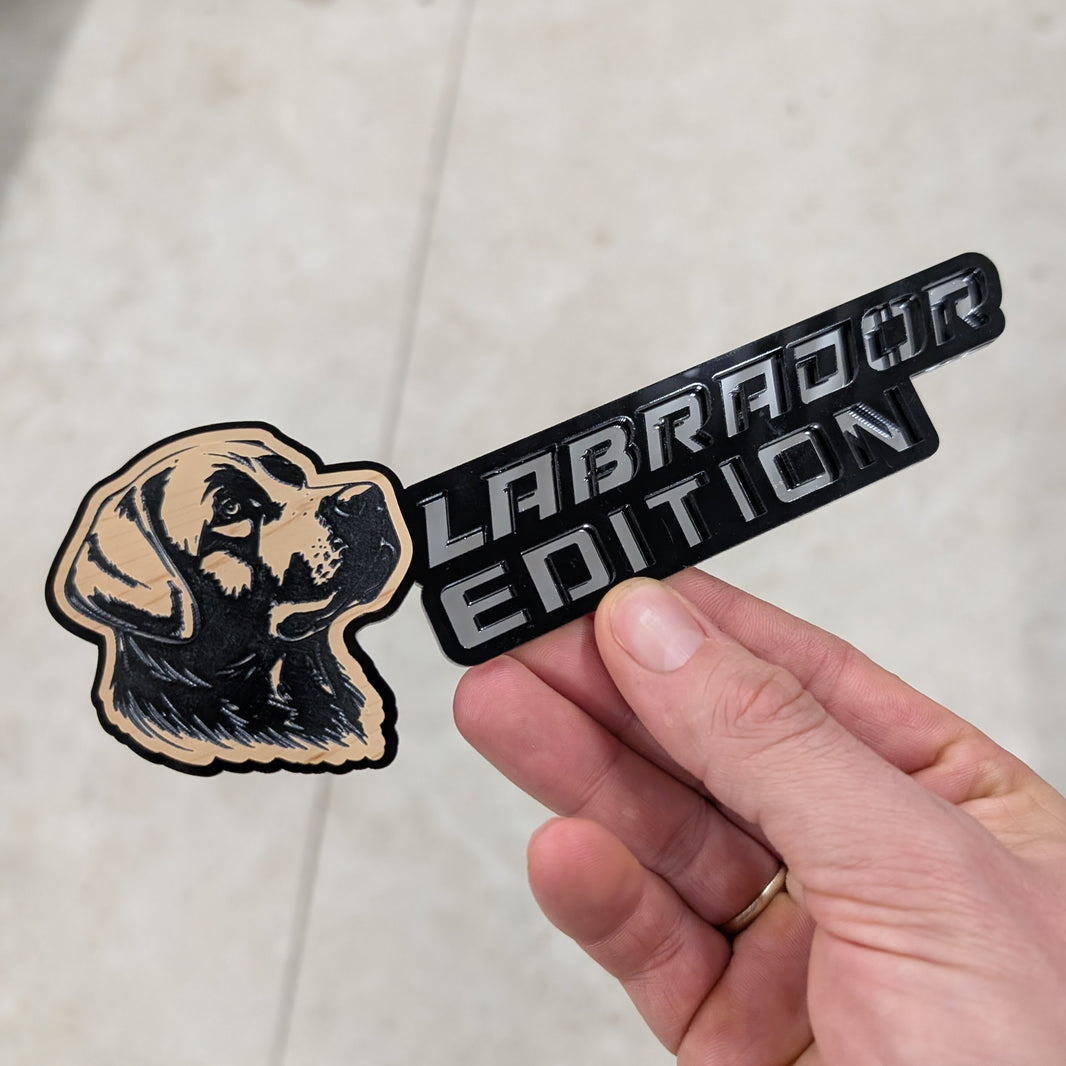 Dog Edition Car Badges – Atomic Car Concepts