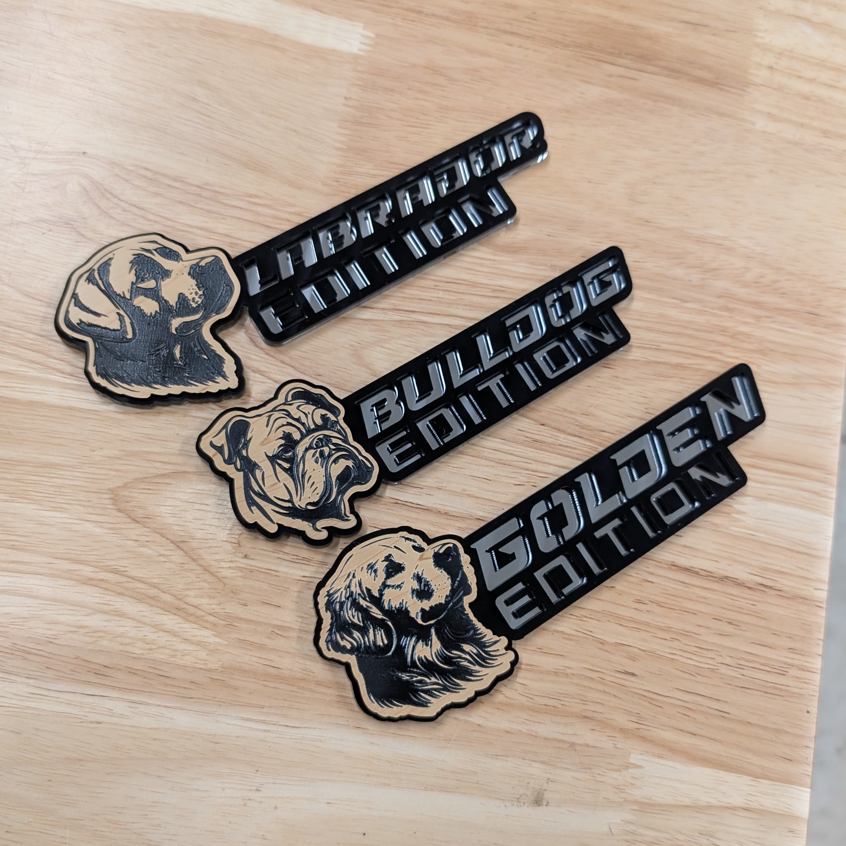 Dog Edition Car Badges – Atomic Car Concepts