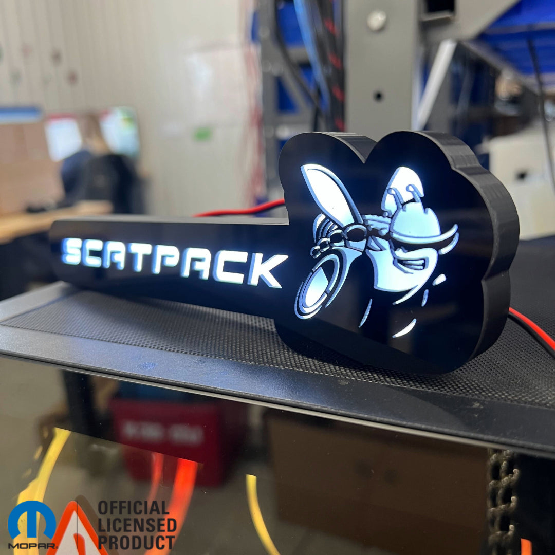 Scat Pack® LED Illuminated Badge - White or RGB - Grille or Body Mount ...