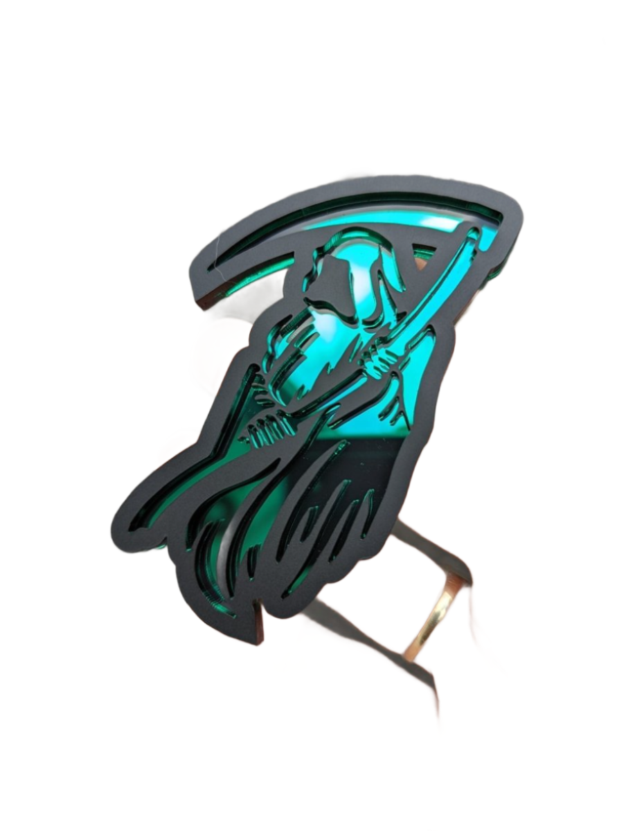 Grim Reaper Icon Badge Pair - Tape Mount – Atomic Car Concepts