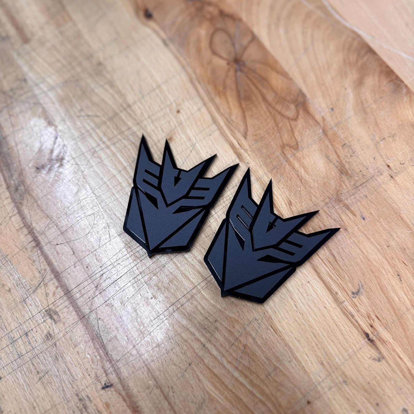 Mini Decepticon Inspired Icon Badge Pair – Atomic Car Concepts