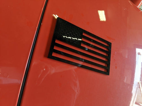 American Flag Fender Badge - Pair – Atomic Car Concepts