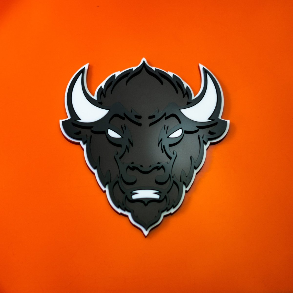 Bison Head Icon Badge - Tape Mount – Atomic Car Concepts