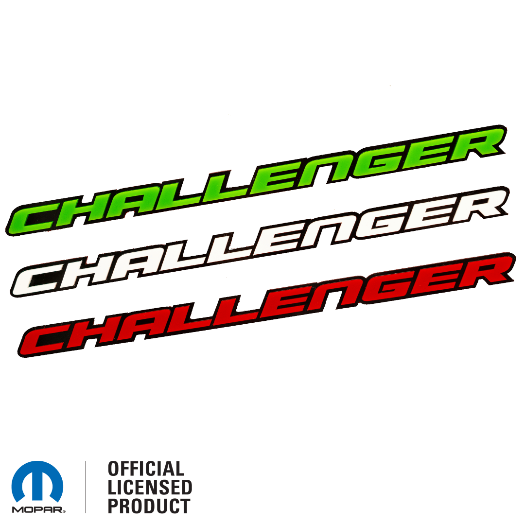 Challenger® Car Badge - Stacked Design - Choose Your Color - Officiall ...