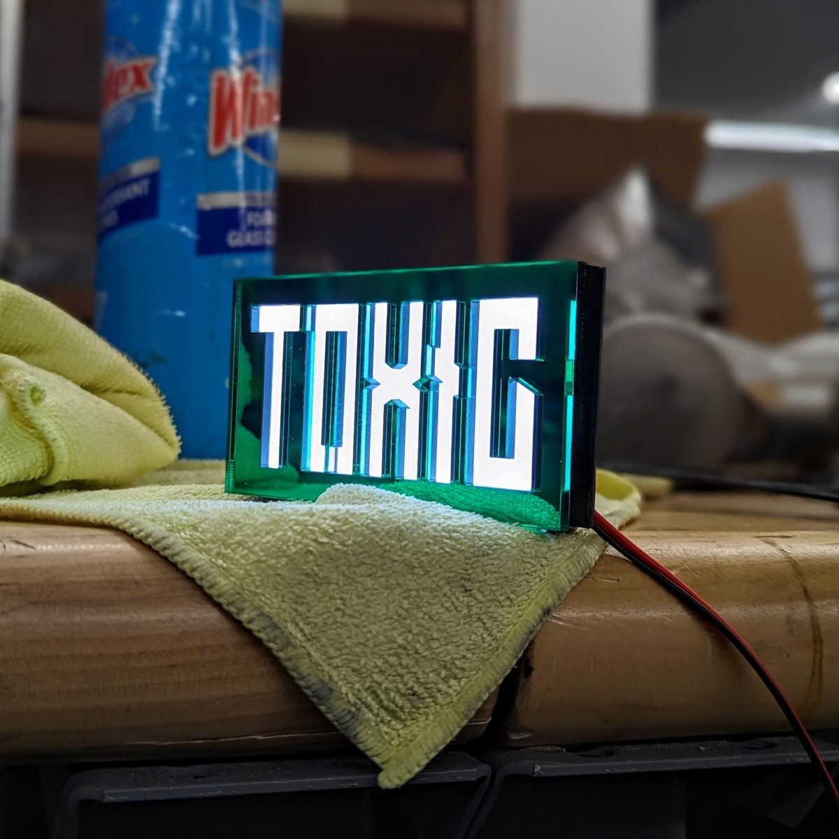 Custom LED Badge - Box Font - Premium Contoured Outline – Atomic Car ...