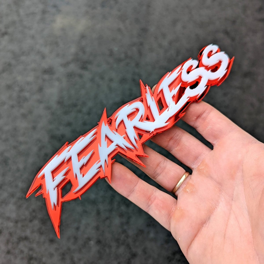 Custom Text Badges - Dual Layer – Atomic Car Concepts