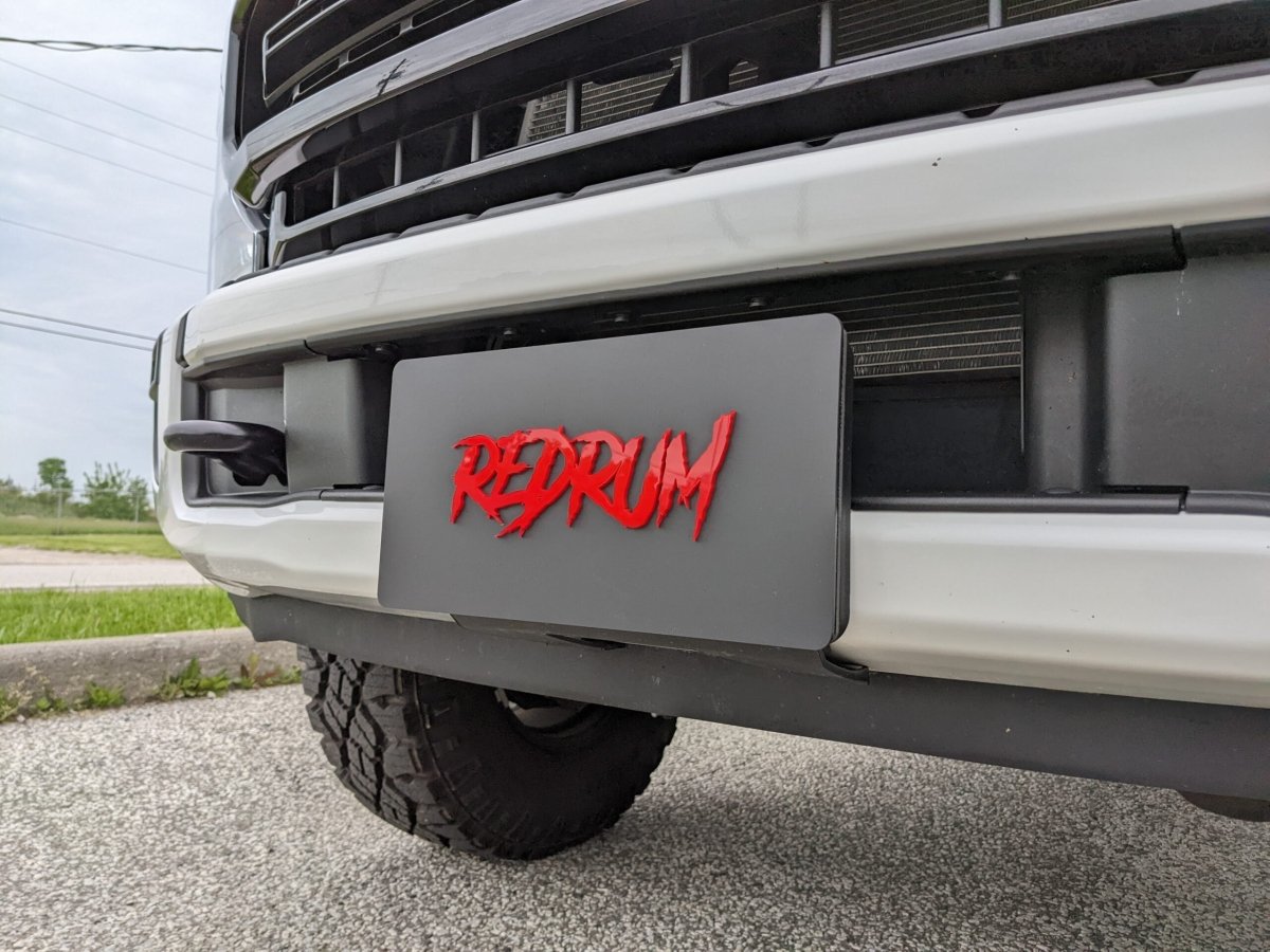 Custom Text Magnetic License Plate Cover – Atomic Car Concepts