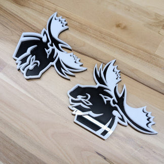 Fully Custom Car Emblem - Stacked Design - Design Your Own - Custom Mo ...