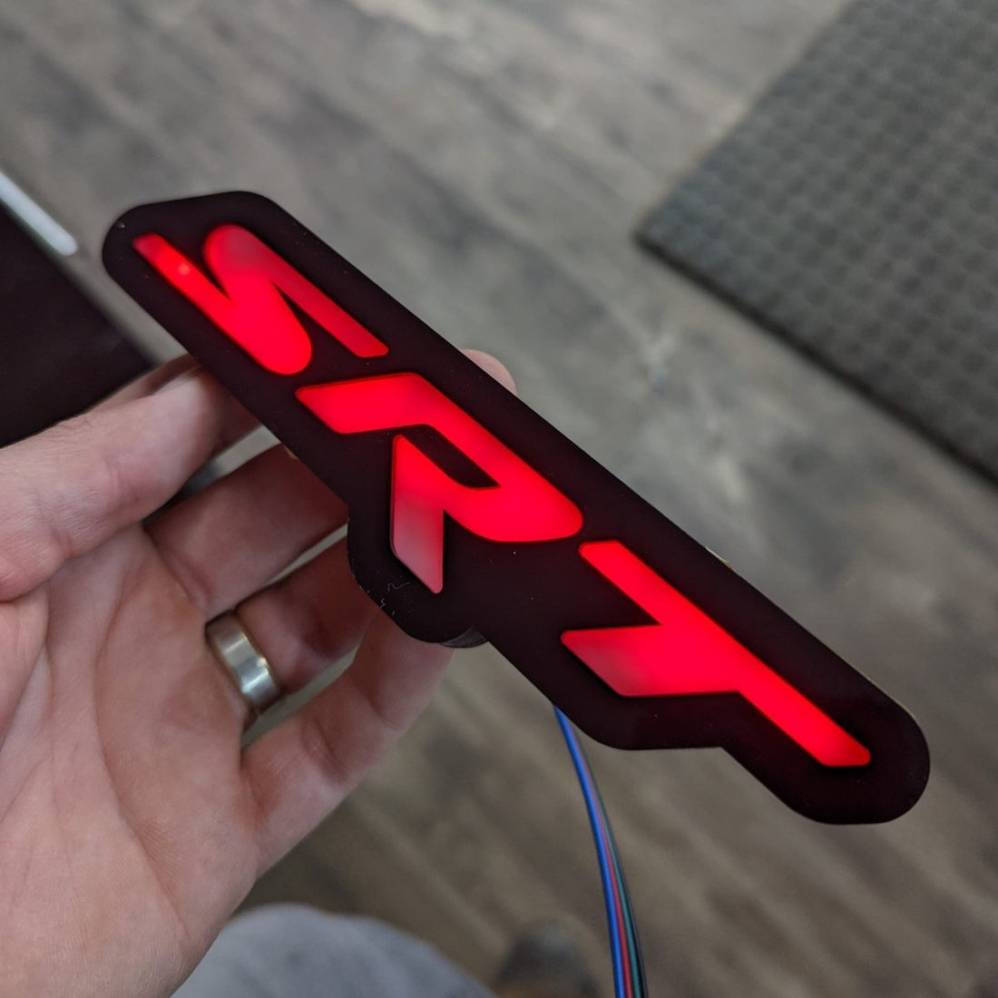 SRT® LED Illuminated Badge - White or RGB - Grille or Body Mount - Off ...