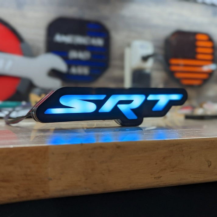 SRT® LED Illuminated Badge - White or RGB - Grille or Body Mount - Off ...